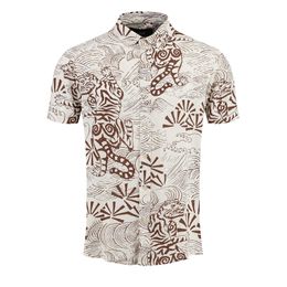 Key Largo Hemd 'RESORT' Herren Gr&ouml;&szlig;e XXL beige / braun / wei&szlig;