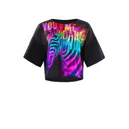 WINSHAPE Performance Shirt 'DT109LS' female size M Light blue / Purple / Red / Black