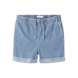 name it Shorts 'Bella' M&auml;dchen Gr&ouml;&szlig;e 146 blue denim / wei&szlig;