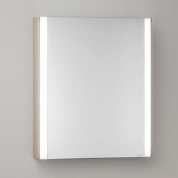 KEUCO Royal Atlas LED Spiegelschrank 60 x 71 x 12,7 cm mit 1 Tür, Anschlag links, Spiegelheizung, Au 211201450007