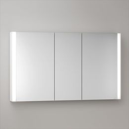 KEUCO Royal Atlas LED Spiegelschrank 120 x 71 x 12,7 cm mit 3 Türen, Spiegelheizung, Aufputz 211201450055