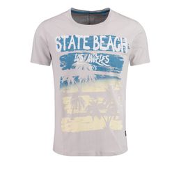 Key Largo Shirt 'MT STATE BEACH' Herren Gr&ouml;&szlig;e XXXL blau / gelb / grau