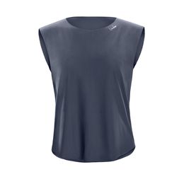 WINSHAPE Sporttop 'AET114LS' Damen Gr&ouml;&szlig;e L graphit / wei&szlig;