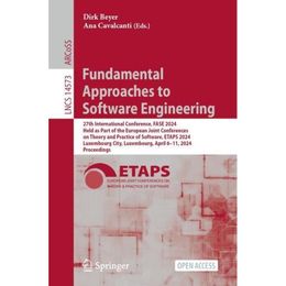 Fundamental Approaches to Software Engineering, Kartoniert (TB)