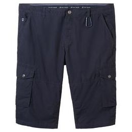 Tom Tailor Herren Plus - Overknee Shorts, blau, Uni, Gr. 42