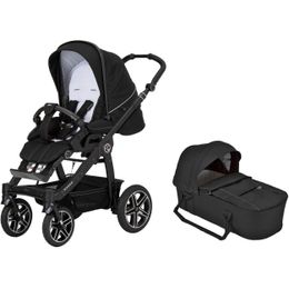 Kombi-Kinderwagen Hartan "Racer GTS - Casual Collection" schwarz (black pinstripe) Baby Kinderwagen Kombikinderwagen