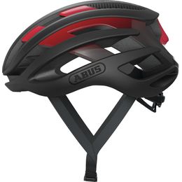 Fahrradhelm Abus "AIRBREAKER" Helme Gr. L Kopfumfang: 59 cm - 61 cm, schwarz (black red) Fahrradhelme für Erwachsene