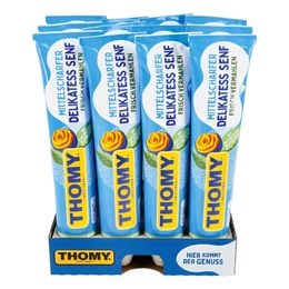 Thomy Delikatess Senf mittelscharf 200 ml, 12er Pack