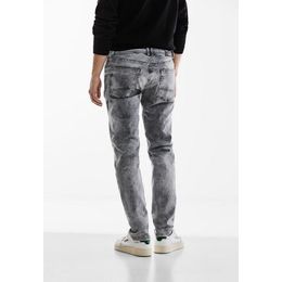 Street One MEN Gerade Jeans Middle Waist, grau