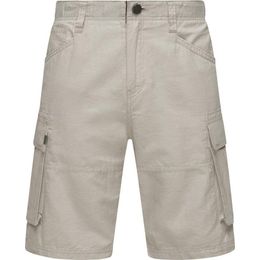 Ragwear Shorts Merly Linen (1-tlg) Kurze Leinenhose in Cargo-Optik, braun