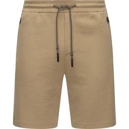 Ragwear Shorts Roydy (1-tlg) Stylische Herren Joggpants mit Reißverschlusstaschen, braun