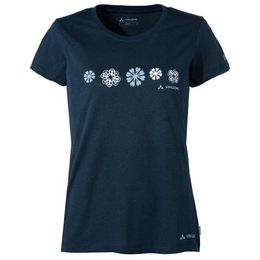 Vaude - Women's Cyclist V - T-Shirt Gr 34 blau