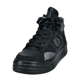 Bagatt Leder-Sneakers in Schwarz - 38