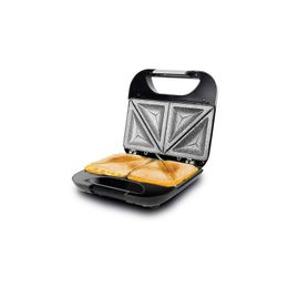 Cecotec Rock'n Toast Fifty-Fifty Elektrogrill. RockStone-Antihaftbeschichtung, 2 Sandwiches, Dreiecksfläche, Cool-Touch-Griff, Kabelaufwicklung, 750