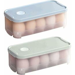 LYCXAMES – Kühlschrank-Eierablage-Aufbewahrungsbehälter aus Kunststoff