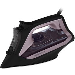 DW434 Dampfbügeleisen Edelstahl-Bügelsohle 2600 w Schwarz, Rose - Rowenta