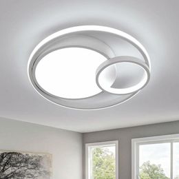 AISKDAN Moderne weiße LED-Deckenleuchte 50W 5600lm - Deckenlampe 6500K für Schlafzimmer, Wohnzimmer, Flur, Büro, Badezimmer und Küche