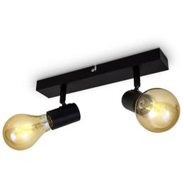 B.K.LICHT Retro Deckenlampe Vintage Deckenleuchte Spot matt Industrie Wohnzimmer Flur E27 - 10