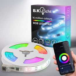 B.K.LICHT 5m Magic rgb-led Flexband Licht-Streifen usb WiFi Bluetooth mit app Musiksensor