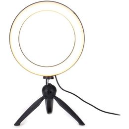 Led Studio Ringlicht dimmbar Telefon Selfie Maquillage Vidéo Live Lampe 22cm