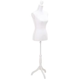 Bonnevie - Damenbüste Schneiderpuppe Torso Weiß vidaXL851487