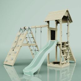 Spielturm Trondheim aus Holz in Grün, - Grün - Polarplay