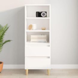 MAISONCHIC Sideboard Wohnzimmer-Anrichte,Highboard Weiß 40x36x110 cm Holzwerkstoff FSW56960