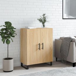 Sideboard,Beistellschrank,Kommode fuer Flur, Kueche, Esszimmer und Wohnzimmer Sonoma-Eiche 69,5x34x90 cm Holzwerkstoff VRINE442253 MAISONCHIC