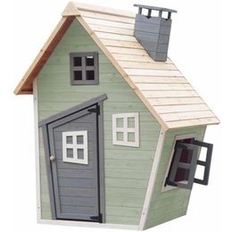Kinderspielhaus aus Holz Outdoor Toys Fantasy Grün 1,2 m² von 102x120x150 cm