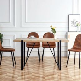 Luxus Esstisch im modernen Stil, Ein einfacher und strukturierter Esstisch,Schöne Wohnzimmer Esstisch mit schönen Linien(1-St), Stabile