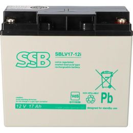 Ssb Battery - ssb Blei Akku sblv 17-12i agm Batterie VdS G111036 - 12V 17Ah