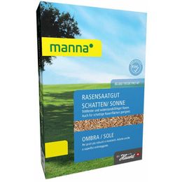 MANNA Rasensamen Schattenrasen Sonnenrasen 2,5 kg Grassamen Rasensaat 100 m²