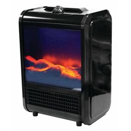 Schwarzer Kamin Max Heater - VENTEO - Kompakter, tragbarer Kamin - Schwarz - Erwachsene - Einstellbarer Flammeneffekt 1500W