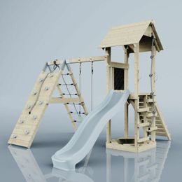 Spielturm Trondheim aus Holz in Blau, - Blau - Polarplay