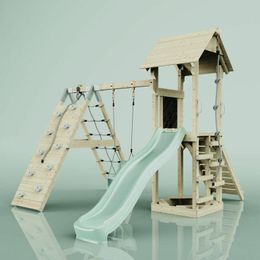 Spielturm Trondheim aus Holz in Grün, - Grün - Polarplay