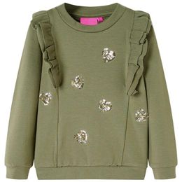 Prolenta Premium - Kinder-Sweats rt Khaki 140 - Grün