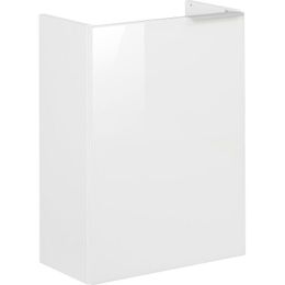 Fackelmann Mini-Waschtisch-Unterschrank Kara, ca. 44x60x24 cm Ausführung Türanschlag rechts Farbe anthrazit/weiß - anthrazit/weiß