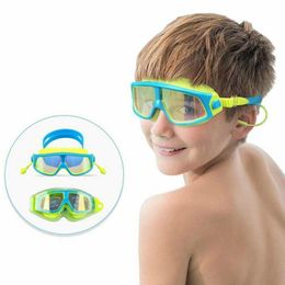 Kinder-Schwimmbrille, beschlagfrei, wasserdicht, UV-Schutz, geeignet für Junior, Kinder, Mädchen, Jungen, Teenager mit Aufbewahrungsbox - Minkurow