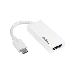 StarTech.com USB-C zu HDMI Adapter - USB Typ C zu HDMI Konverter fr Computer mit USB - 4K 60Hz - Wei - Externer Videoadapter - USB Type-C - HDMI