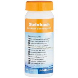 Quicktest Streifen für pH-Wert und freies Chlor, 50 Stk - Steinbach