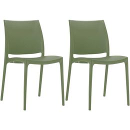 CLP 2er Set Stühle Maya oliv