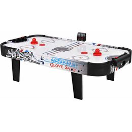 Costway 42 ' Air Hockey Spieletisch, Airhockey Tisch mit elektronischem LED-Punktezaehler, Lufthockey Eishockey, Airhockeytisch Tischhockey mit 2 Pucks 2