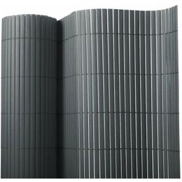 Floordirekt - Sichtschutzzaun pvc Grau 100 x 300 cm - Grau