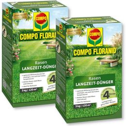 Compo - Langzeit Rasendünger floranid Rasen Langzeit-Dünger 2x3 kg