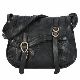 Campomaggi Schultertasche Leder 29 cm nero