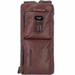 Piquadro Harper Umhängetasche Leder 36 cm dark brown