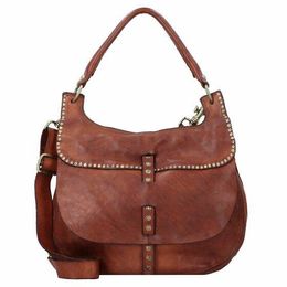 Campomaggi Orchidea Schultertasche Leder 32 cm cognac