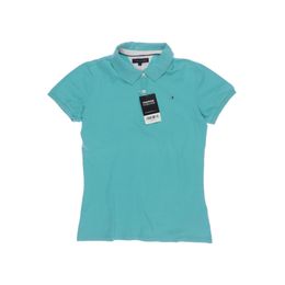Tommy Hilfiger Damen Poloshirt, blau, Gr. 164