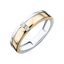 Revoni Weißgold-/ Gold-Ring mit Diamanten - 56