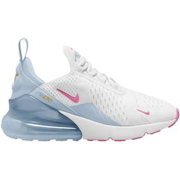 Nike Air Max 270 Sneaker Kinder in white-pinksicel-blue tint-light armory blue